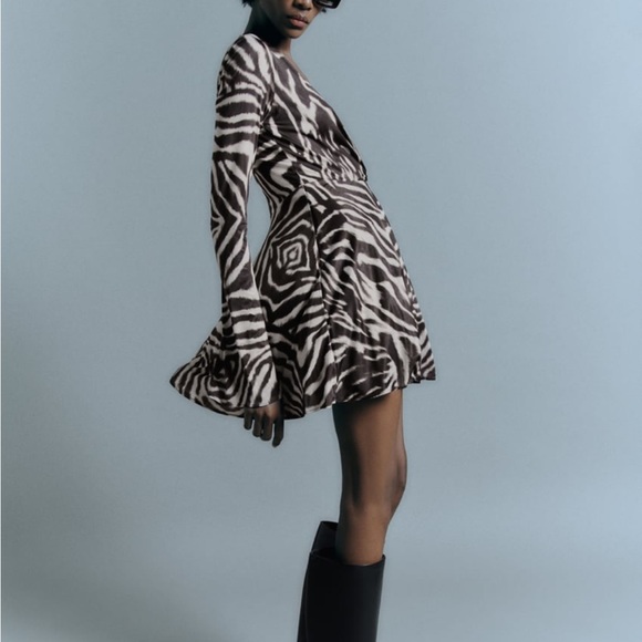 Zara | Dresses | Nwt Zara Zebra Printed Dress | Poshmark